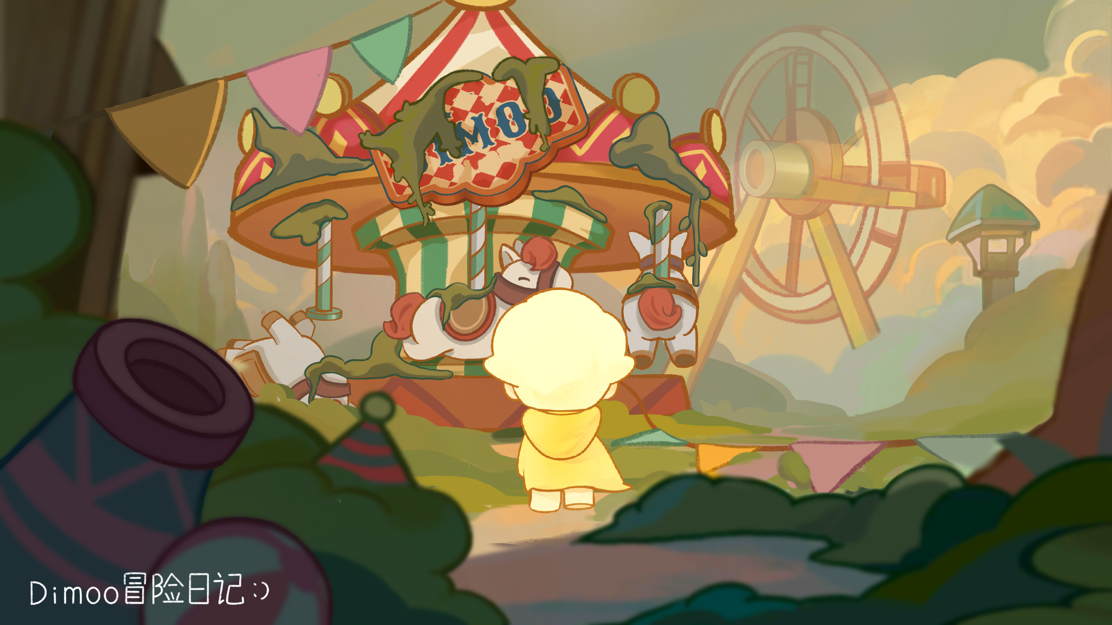 自制dimoo壁纸|《游乐园》 - 哔哩哔哩