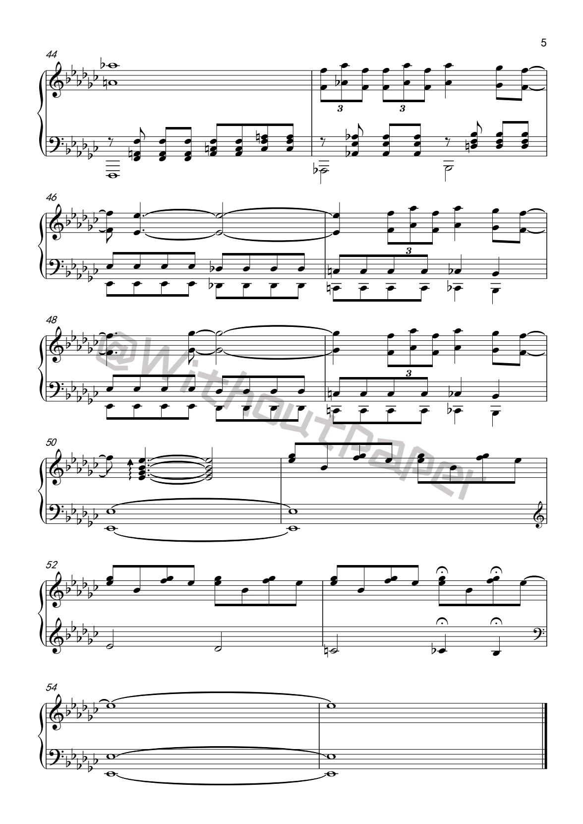 【钢琴谱】Black sorrow黑色悲傷 (R O U N D 3 | Alien Stage) - 哔哩哔哩