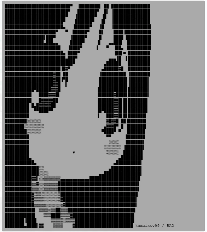 【MME】AsciiArt ，ASCII艺术，用ASCII字符构成图像 - 哔哩哔哩