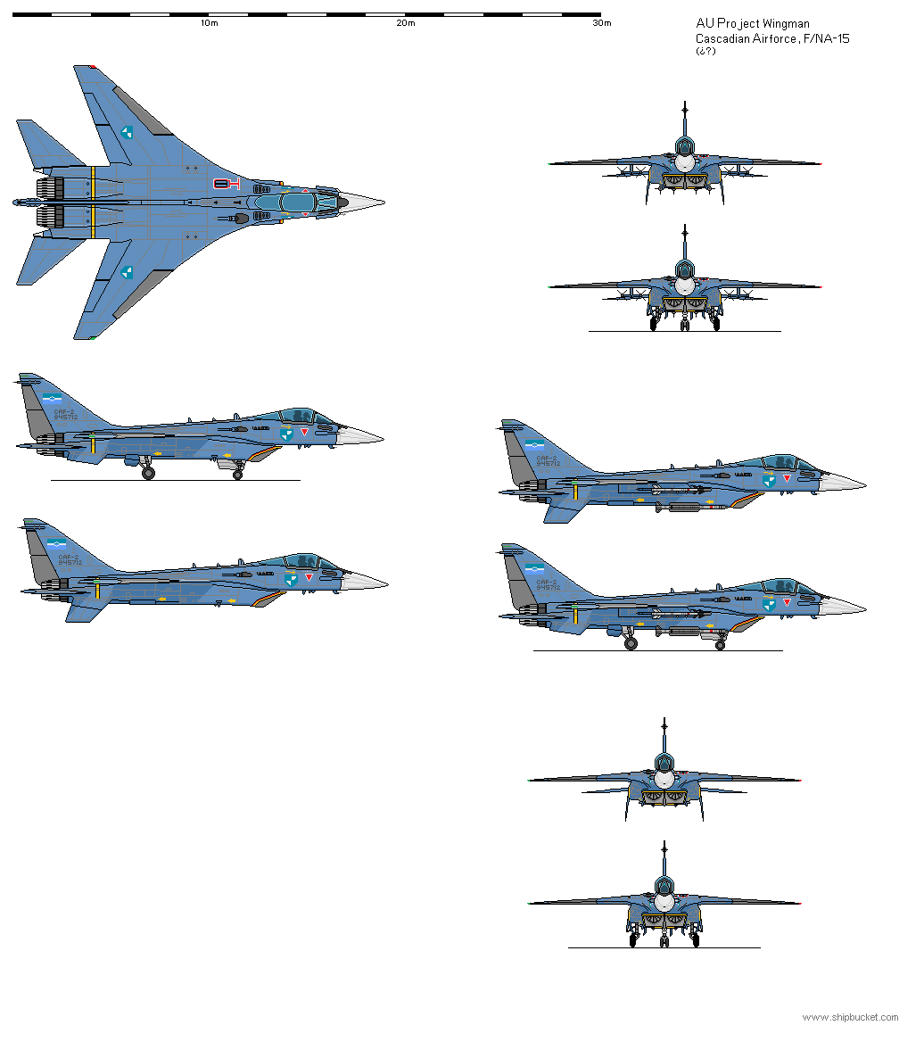 Planebucket练习作图：北美NA-335方案战斗机三视图 - 哔哩哔哩