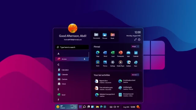 惊艳了：Windows12概念版被曝光下载，来看看Windows12有什么优势 - 哔哩哔哩