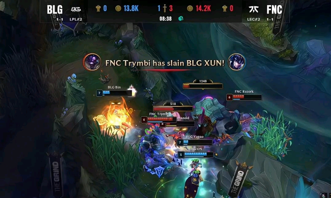 Bin武器大师天神下凡！BLG拒绝连败，成功击败FNC - 哔哩哔哩