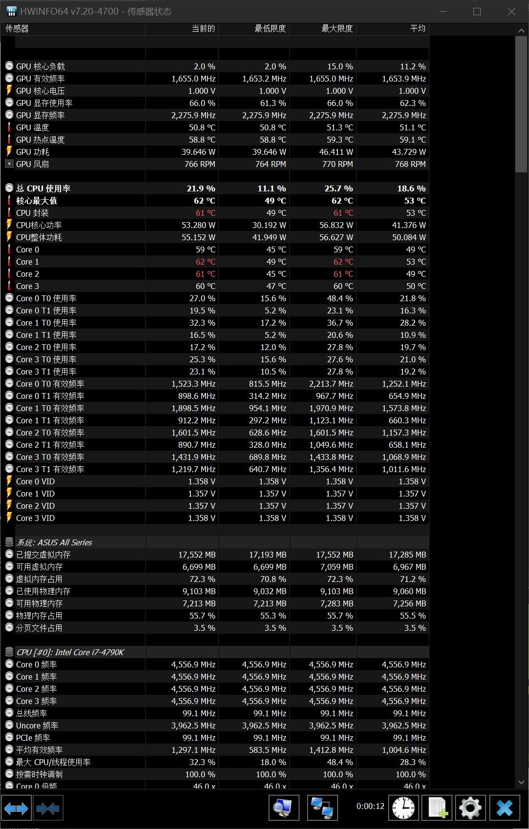 电脑硬件监控软件 HWiNFO - 哔哩哔哩