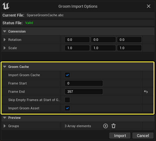 UE5管理内容-使用毛发的Groom缓存 - 哔哩哔哩