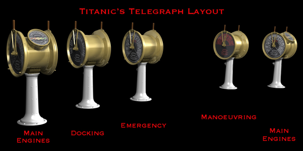 泰坦尼克号引擎命令车钟 Titanic Engine-Order Telegraph - 哔哩哔哩