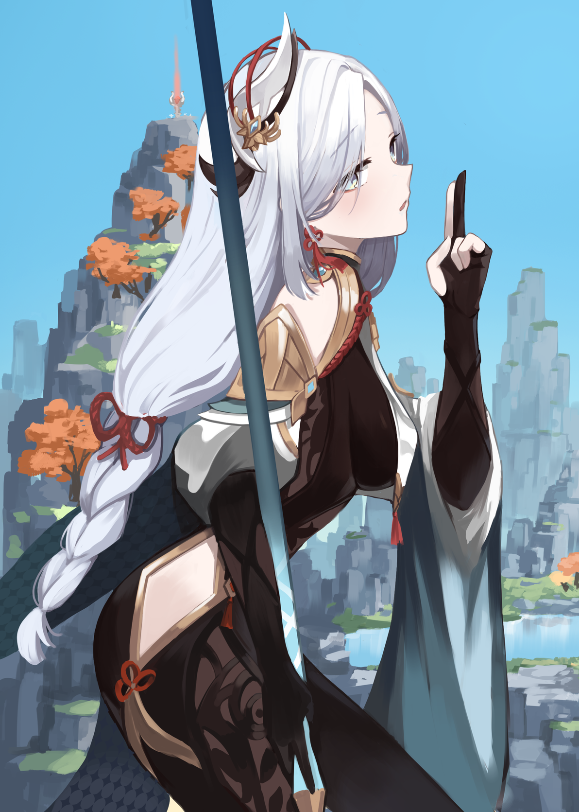 【原神】耗时超200小时找图，100张申鹤高质量美图、壁纸第一回，第三十七期（收藏向） - 哔哩哔哩