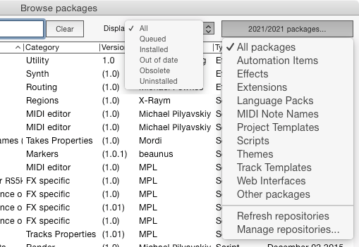 Reaper 小贴士：背起 ReaPack 的无限可能行囊——包管理器 ReaPack 入门教程 - 哔哩哔哩