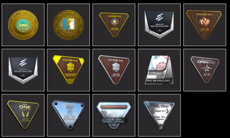 CS:GO/CS2中的音乐盒与展示品勋章胸章徽章获得条件 - 哔哩哔哩