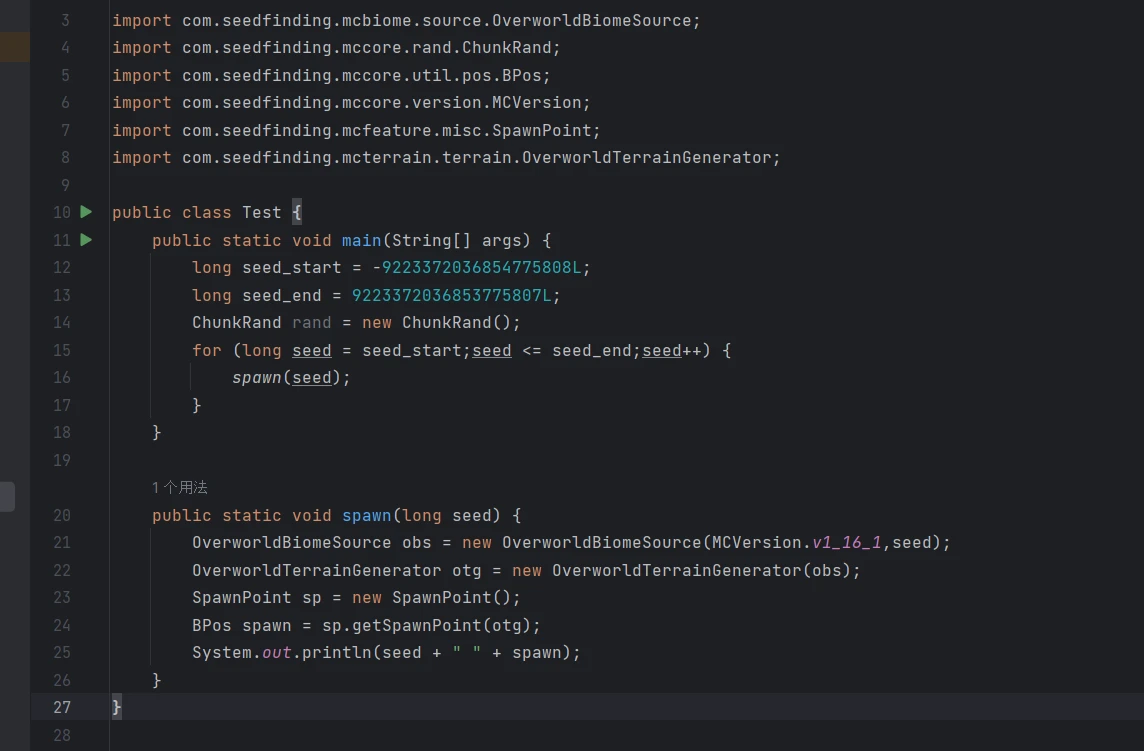 Seed Finding by Java [1] 介绍与示例 - 哔哩哔哩