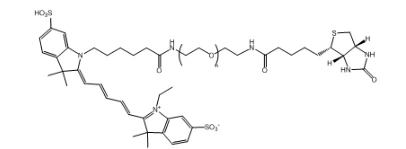 Cy5-PEG-Biotin Biotin-PEG-Cy5 Cyanine 5-PEG-BN 荧光染料Cy5-聚乙二醇-生物素 - 哔哩哔哩