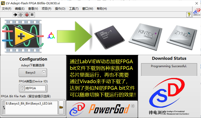 LabVIEW FPGA精华：利用LabVIEW+Adept驱动实现FPGA芯片的bit文件动态加载运行 - 哔哩哔哩