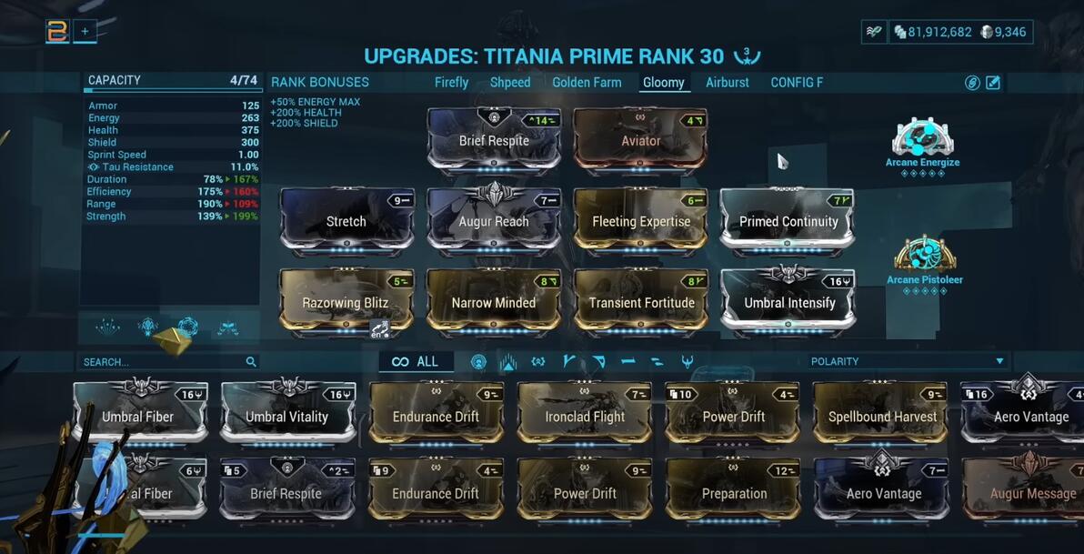 Warframe TITANIA PRIME 配置指南 - 哔哩哔哩