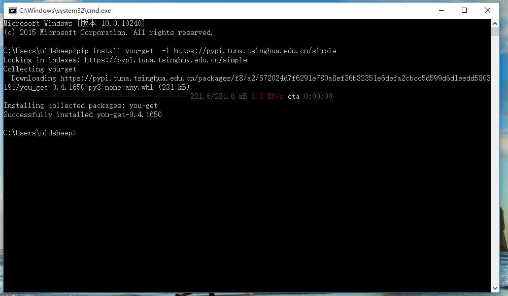 视频下载利器——you-get（cmd使用，python、ffmpeg安装） - 哔哩哔哩