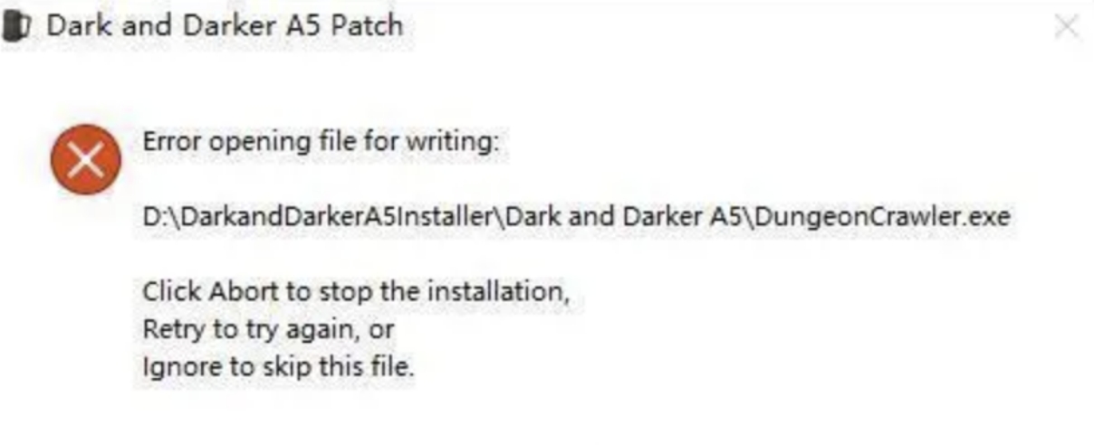 Dark And Darker越来越黑暗闪退error报错解决教程 哔哩哔哩