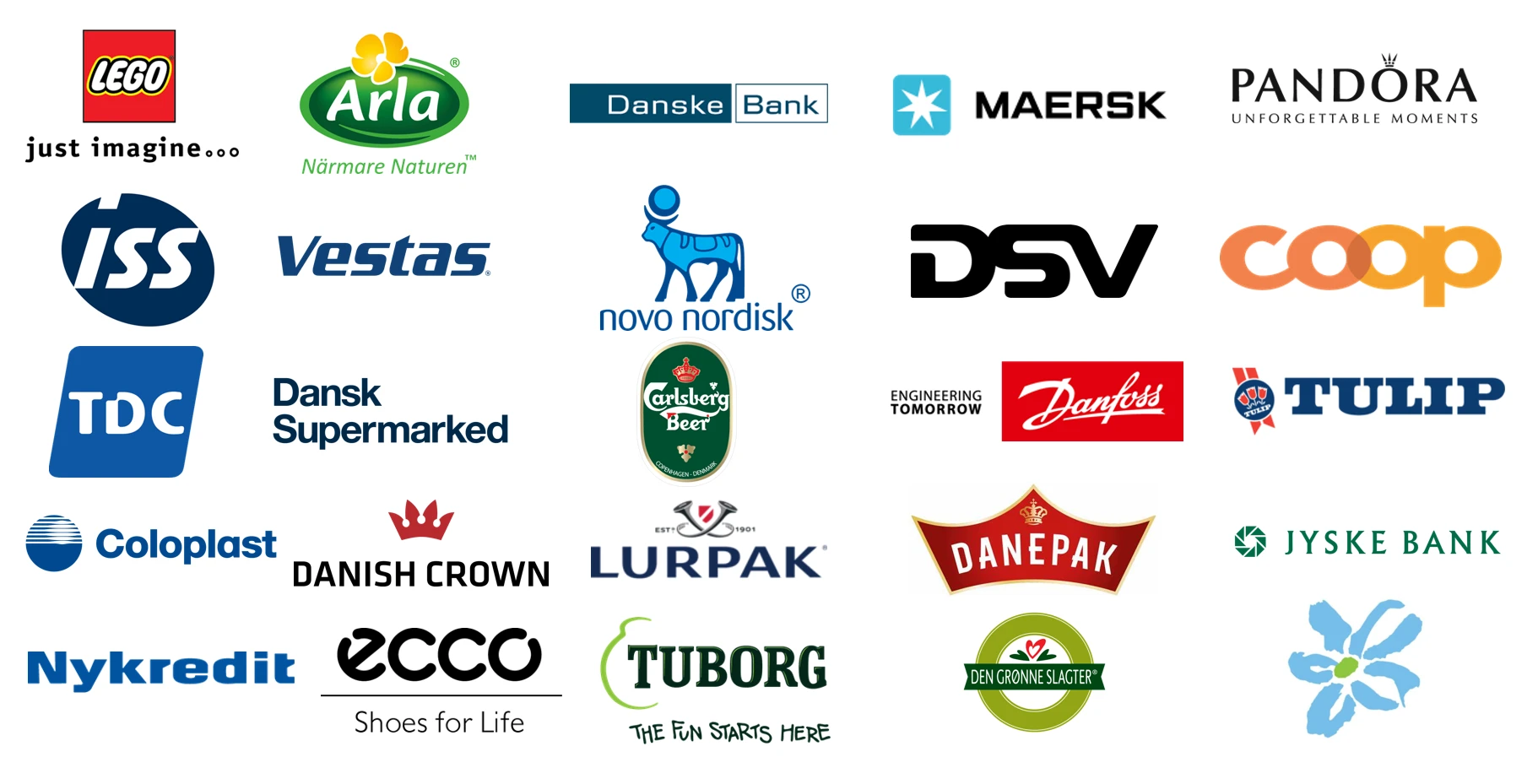 Logos for Brand Finance Denmark 50 2017 - 哔哩哔哩