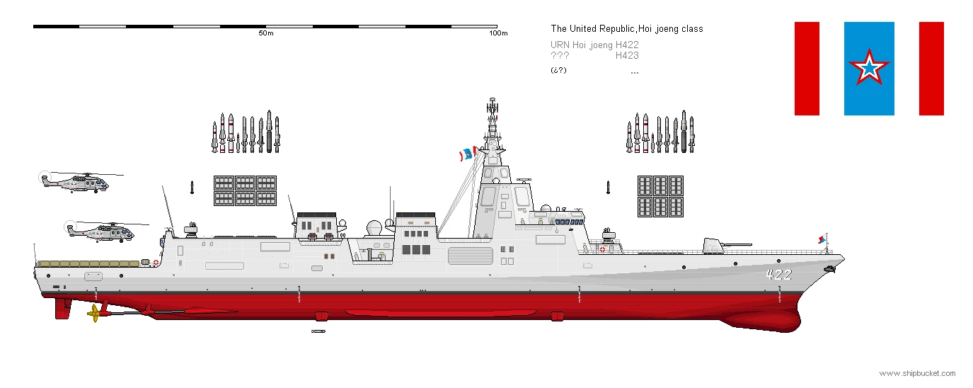 Shipbucket练习画作6：架空防空导弹护卫舰 - 哔哩哔哩