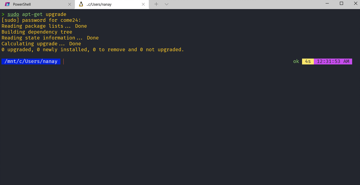 Windows Terminal环境下配置Powershell安装部署wsl2 - 哔哩哔哩