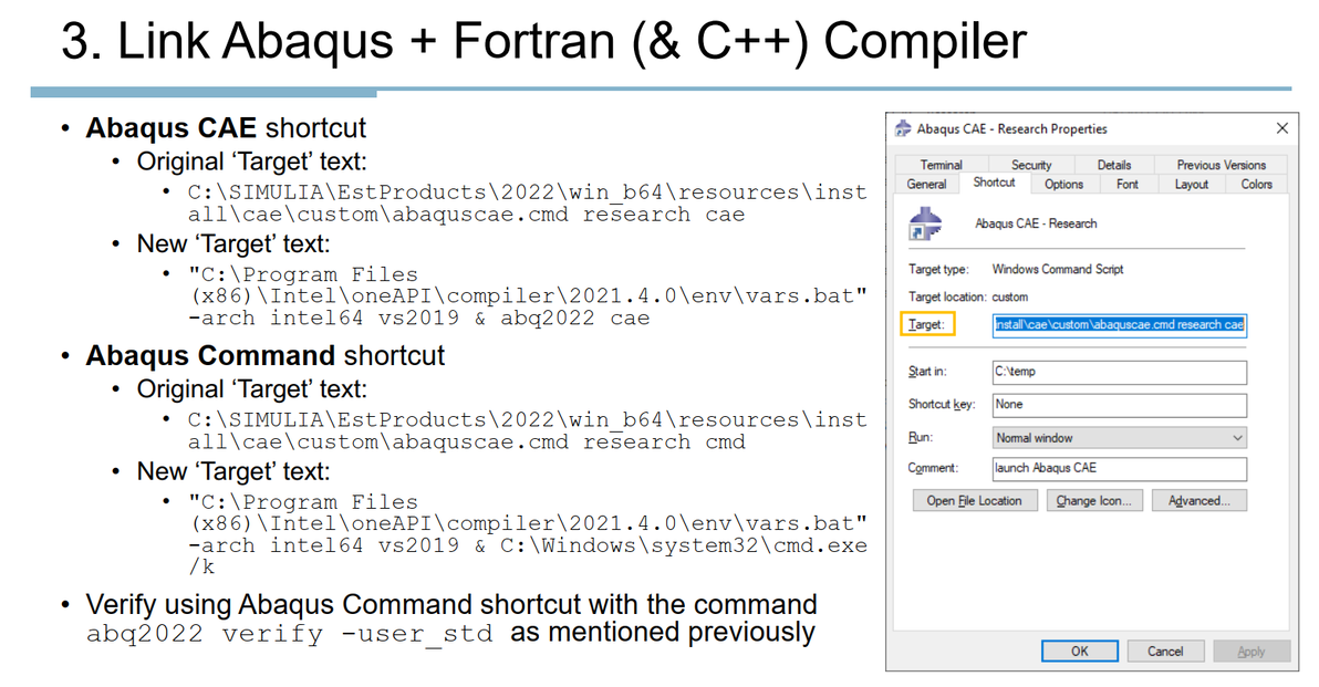 Abaqus2022 子程序关联教程 oneAPI & Visual Studio (非原创） - 哔哩哔哩