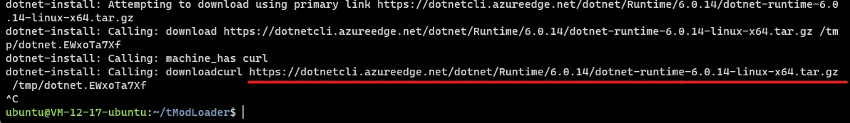 在Ubuntu上搭建tModLoader服务器(离线安装dotnet运行库方案) - 哔哩哔哩