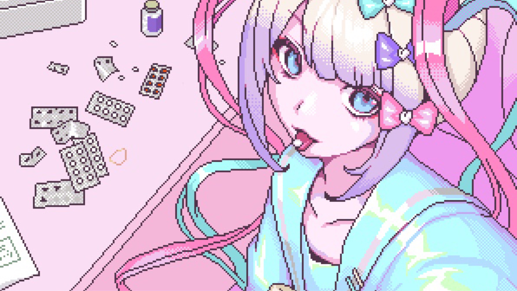 《needy girl overdose》低技术力壁纸 - 哔哩哔哩