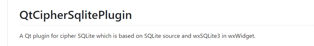 针对 qt的sqlite加密数据库sqlitecipher插件QtCipherSqlitePlugin - 哔哩哔哩
