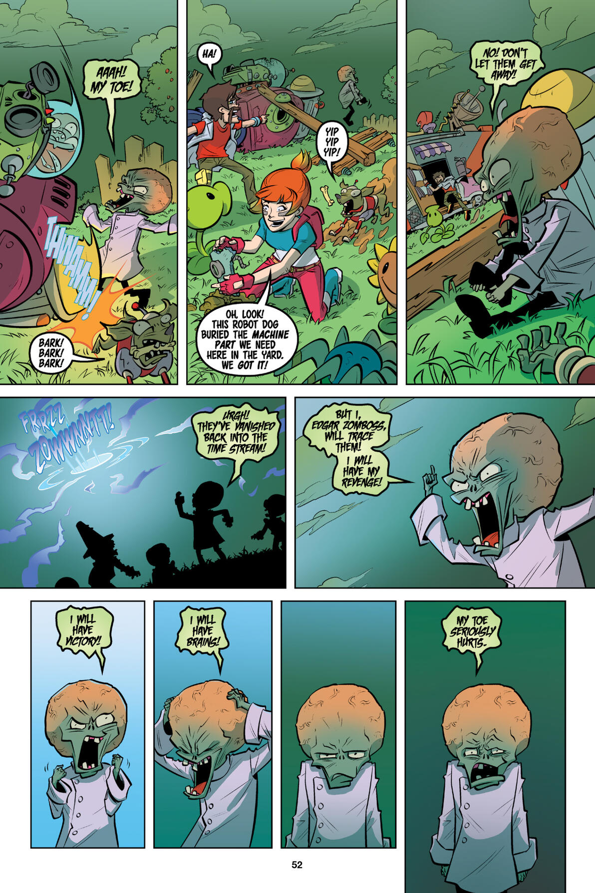 《Plants vs Zombies》（植物大战僵尸）漫画高清彩色电子扫描原版，合订本2 - 哔哩哔哩