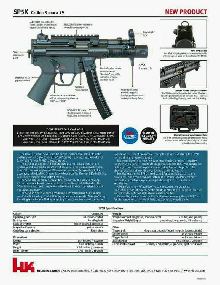 轻武器科普之H&K MP5K冲锋枪 - 哔哩哔哩