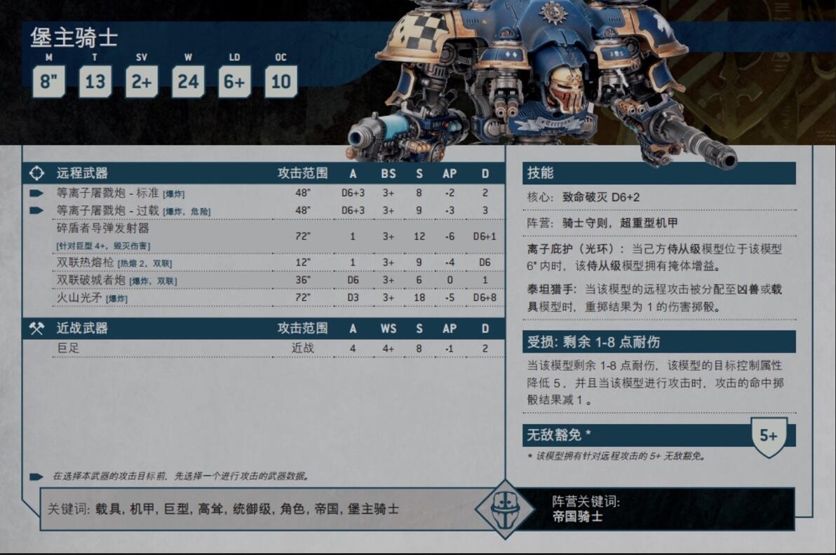 帝国骑士入坑指南 单位篇 巡游级 统御级 - 哔哩哔哩