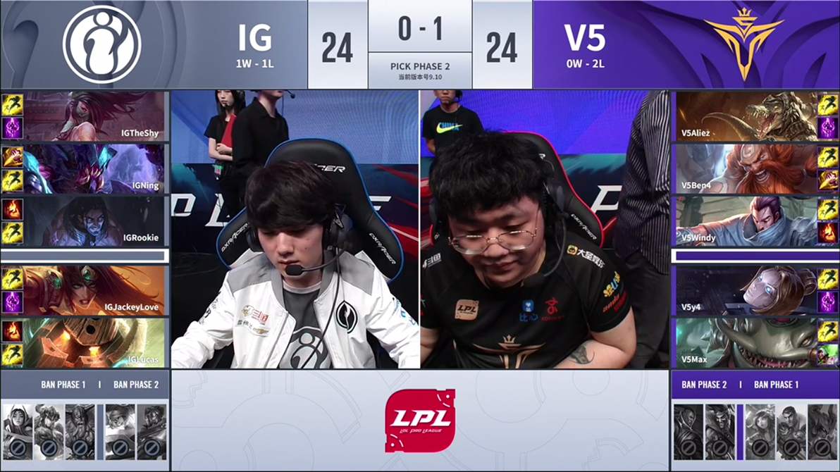 IG卖宁战术击败V5 Y4被JKL轮子妈打自闭 TS终于笑了JKL却面色凝重 - 哔哩哔哩