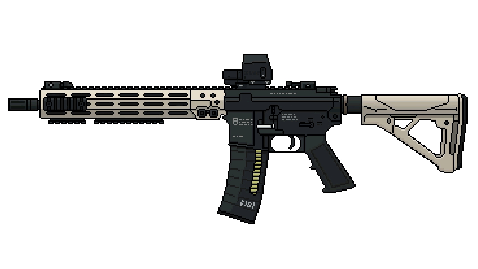 画COD19的M4（几个配件） - 哔哩哔哩