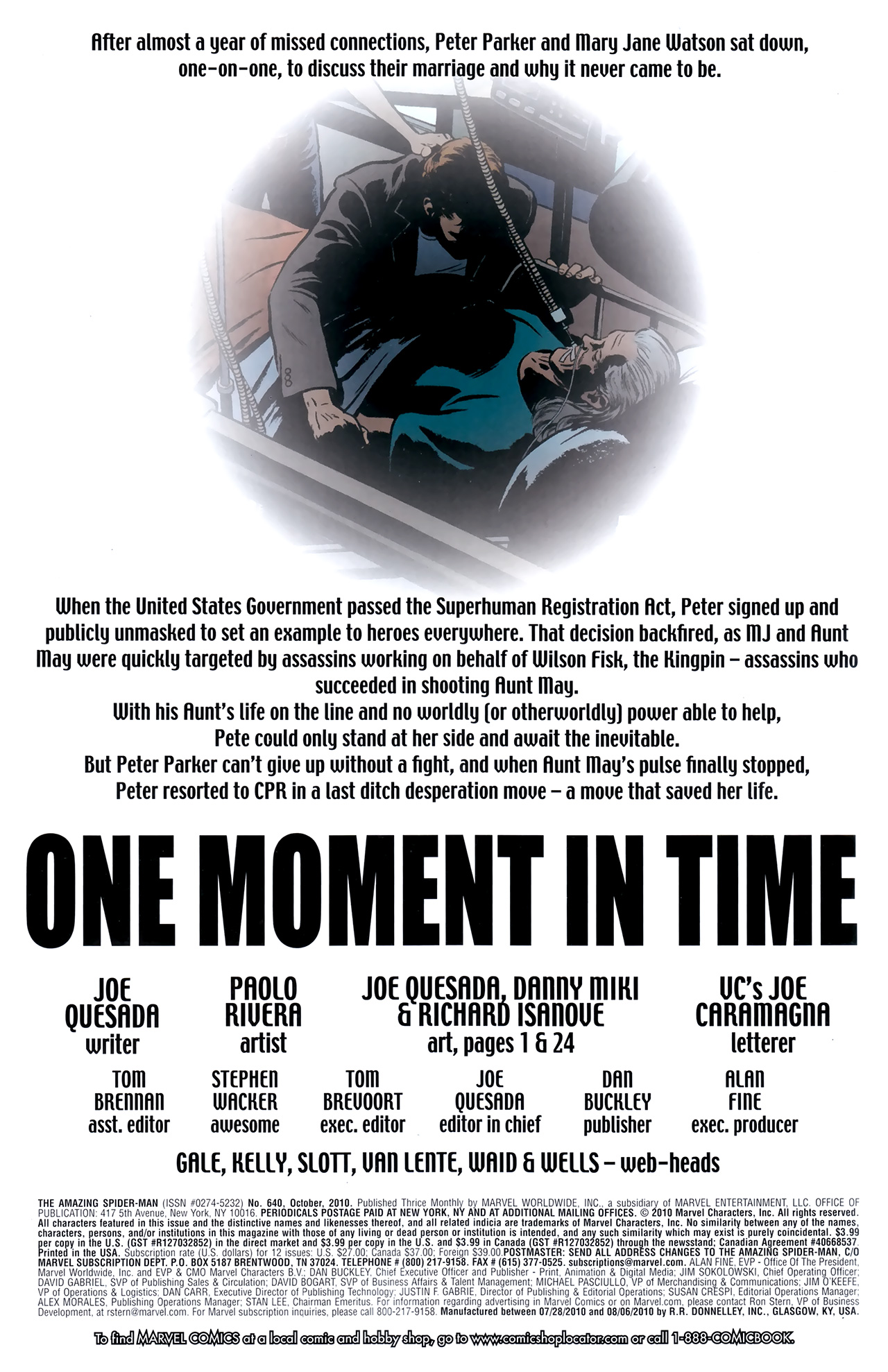 amazing spider-man V2 #640-641 one moment in time续 - 哔哩哔哩