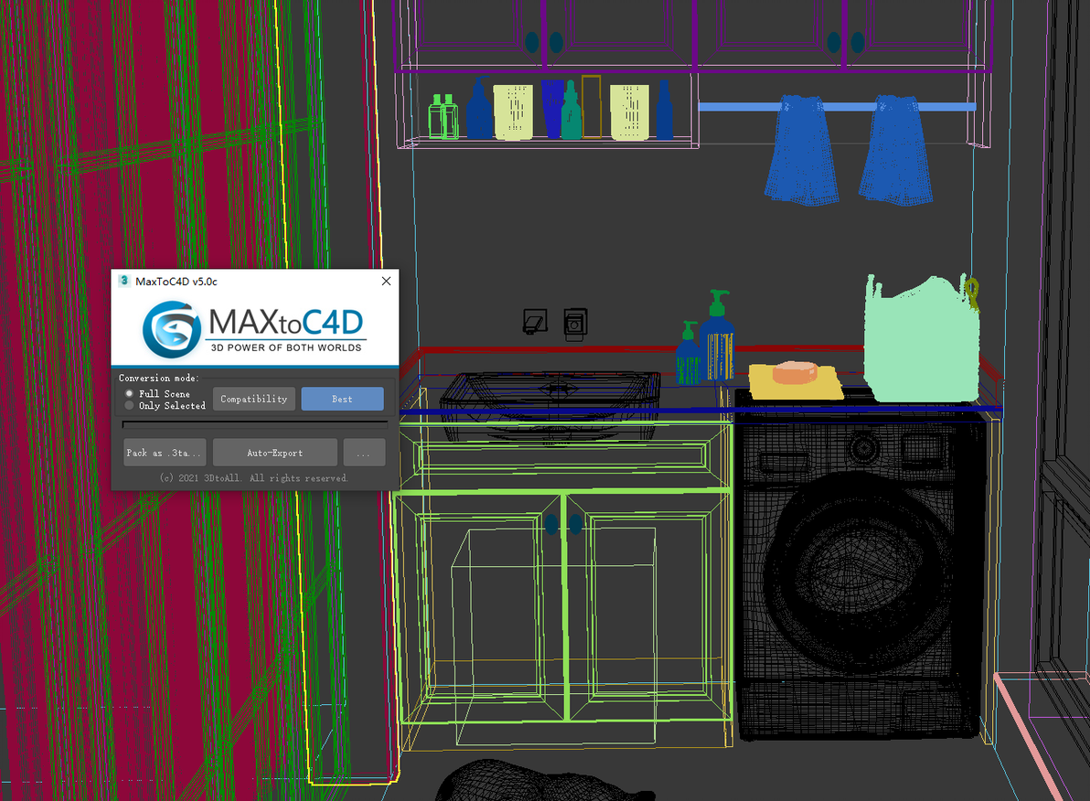 Max to c4d 从未如此简单（利用好max模型库） - 哔哩哔哩