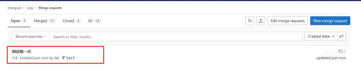 Gitlab中merge request操作说明 - 哔哩哔哩