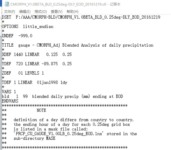 通过CDO将CMORPH降水批量转为nc数据 - 哔哩哔哩