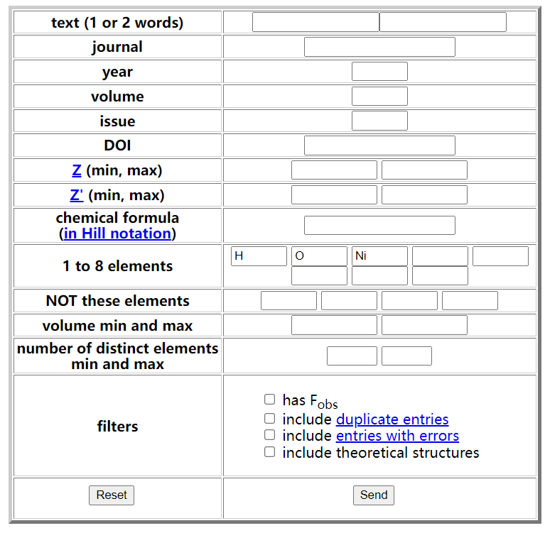 Crystallography Open Database COD 查询结构并获得cif文件的简单方法 - 哔哩哔哩