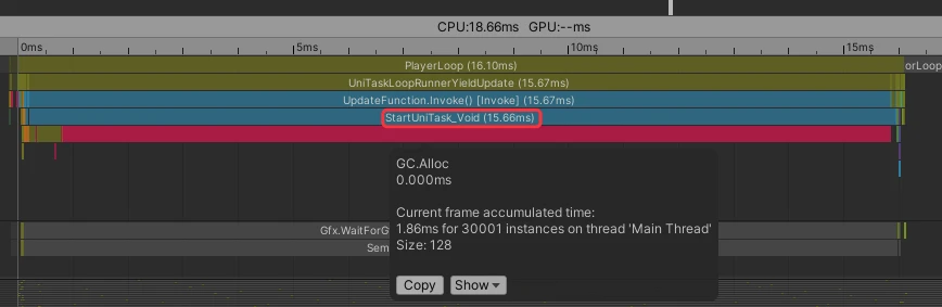 UniTask 是否导致 gc alloc 测试 - 哔哩哔哩