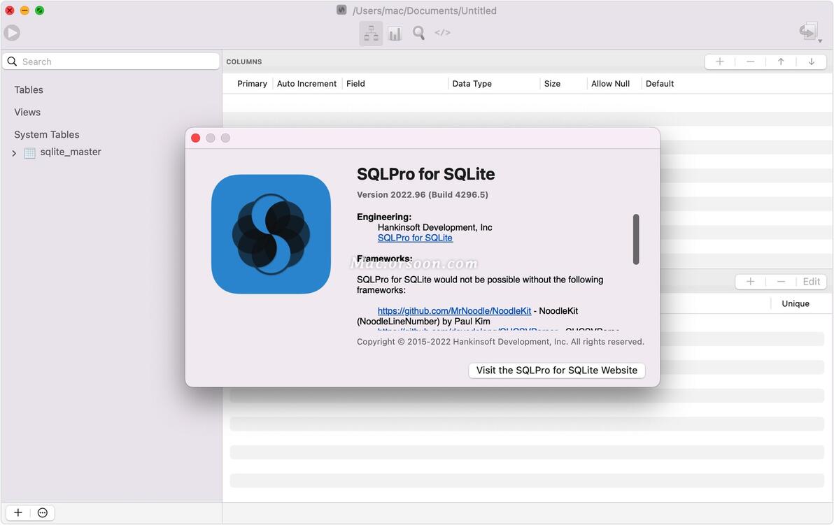 SQLPro for SQLite Mac(SQLite数据库管理工具) - 哔哩哔哩