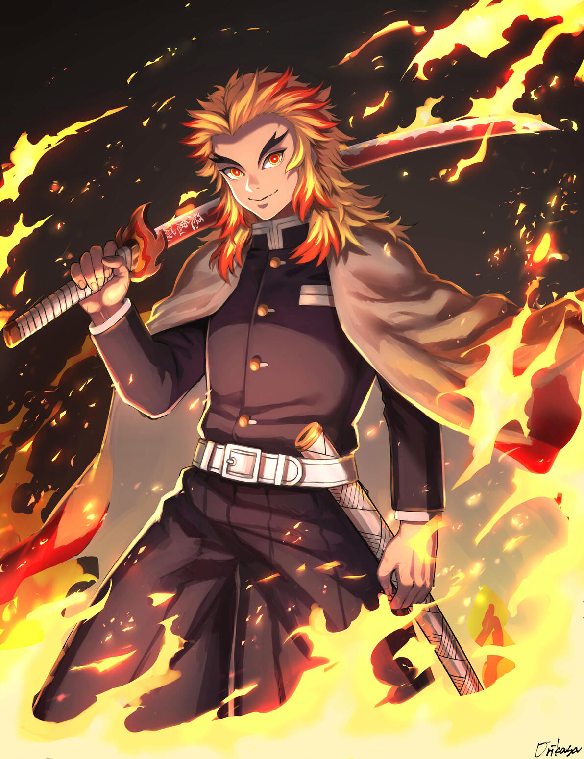 【鬼灭之刃】进来三连！炼狱杏寿郎100张高质量美图、壁纸、风景图合集#136（收藏向 - 哔哩哔哩