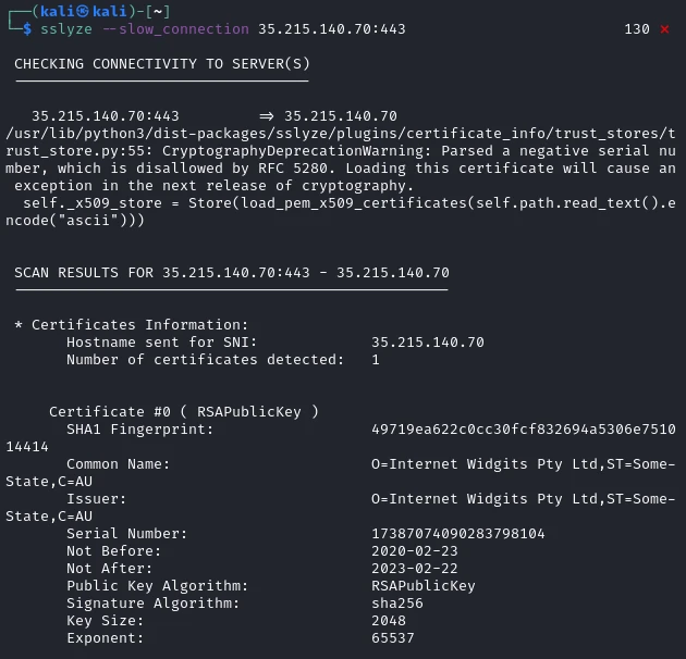 sslyze：一个快速而强大的SSL/TLS扫描工具！全参数详细教程！Kali Linux 教程！ - 哔哩哔哩