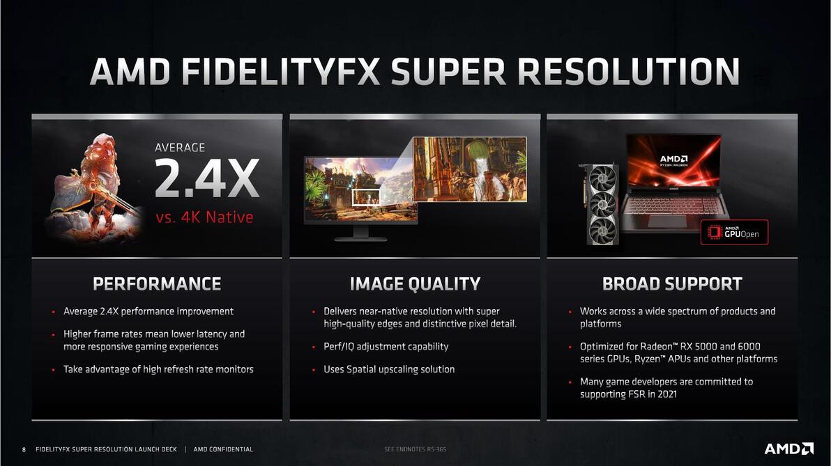AMD FidelityFX SUPER RESOLUTION（FSR）技术性能与画质测试 - 哔哩哔哩