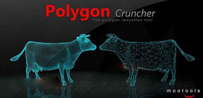 3Dmax减面工具插件Mootools Polygon Cruncher 12.25 - 哔哩哔哩
