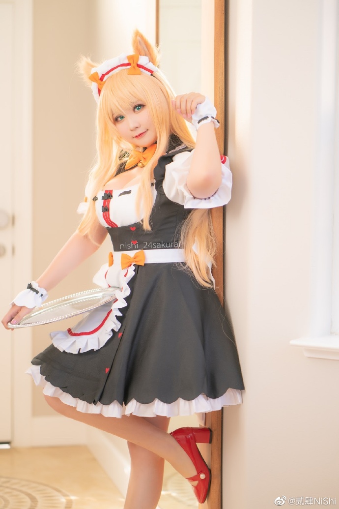 【cos正片】nekopara Maple 娇萌可爱的猫女仆cos 哔哩哔哩