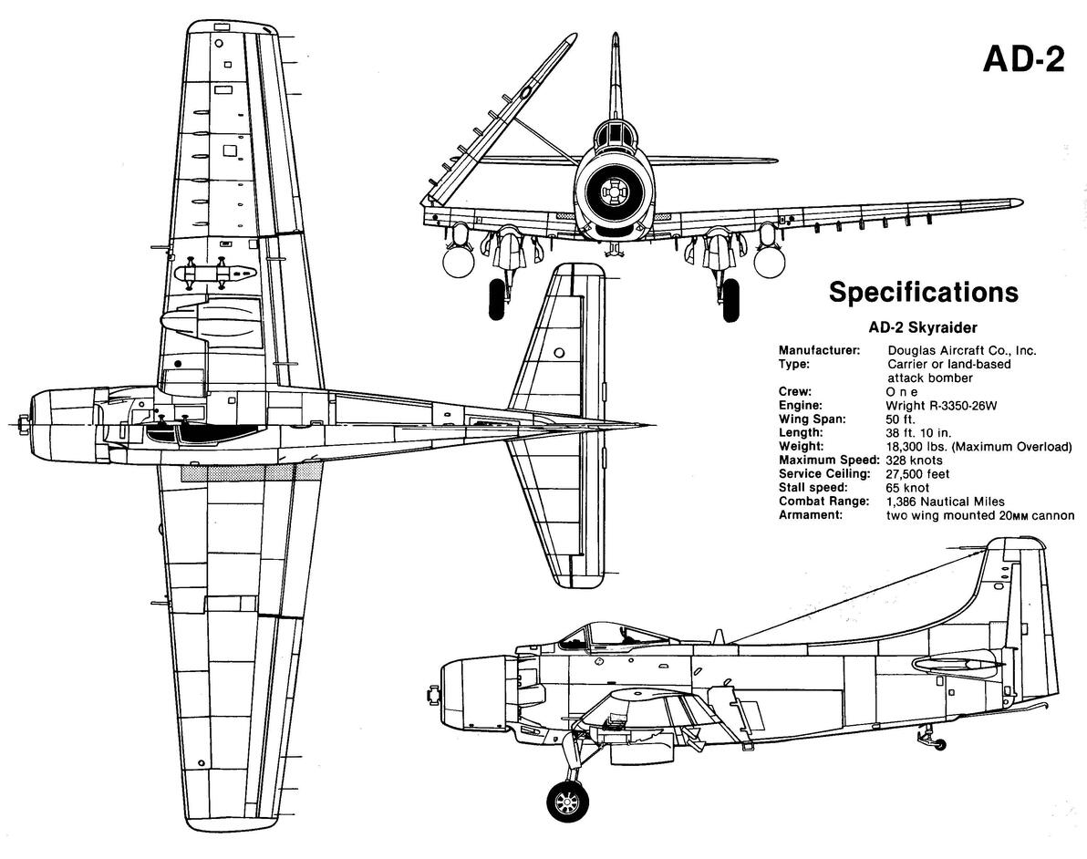 天降正义？——AD-1天袭者型号辨别（XBT2D-1~AD-4） - 哔哩哔哩