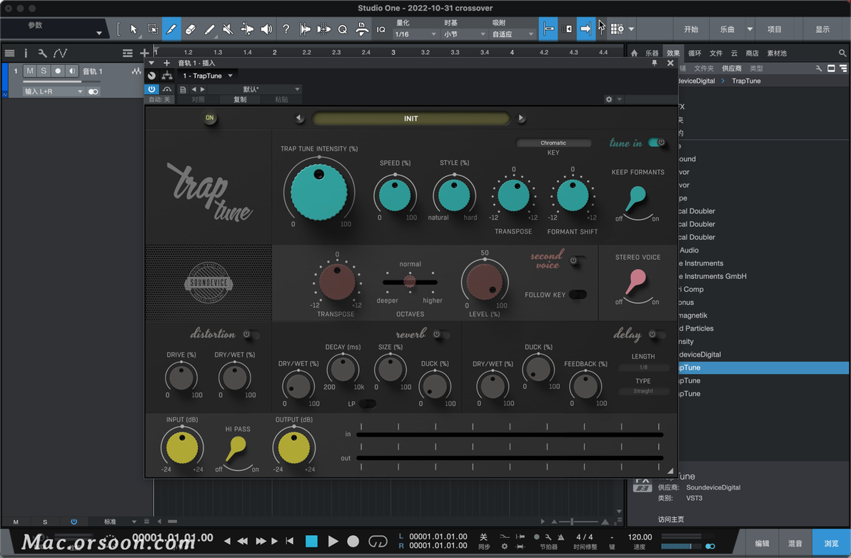 Soundevice Digital TrapTune for mac激活版(Trap的自动调谐器) - 哔哩哔哩