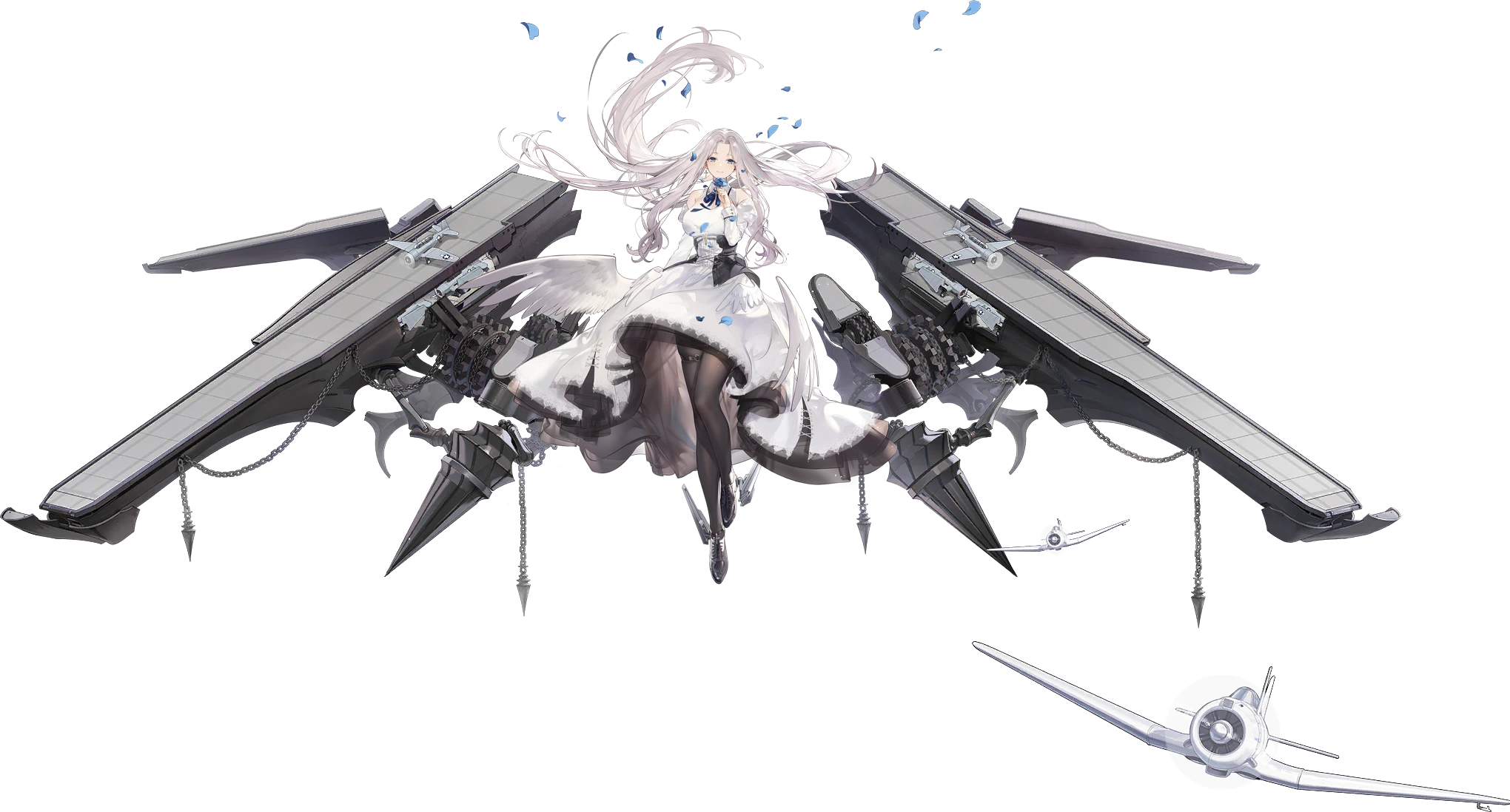 碧蓝航线立绘合集 白鹰 正航/轻航 - 哔哩哔哩