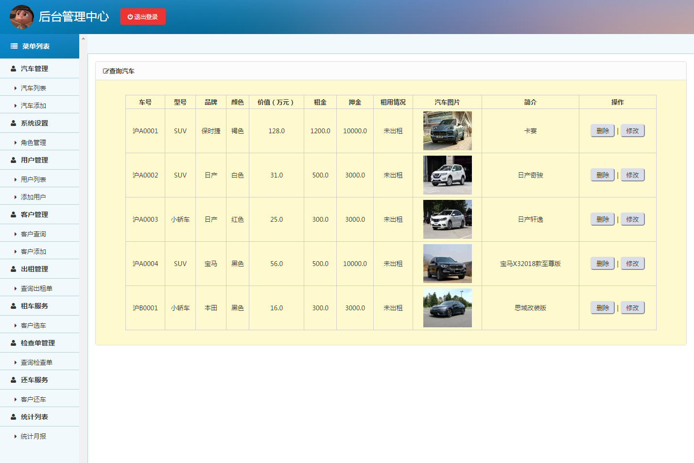Jspssmmysql实现的汽车租赁租车管理系统源码附带指导运行视频 哔哩哔哩 