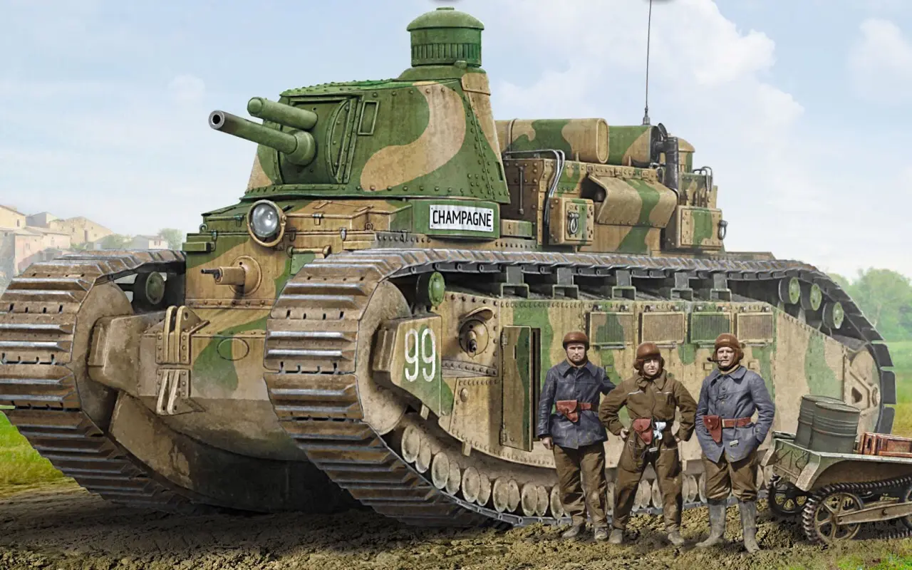 生不逢时の钢铁巨兽——char 2c重型坦克 哔哩哔哩