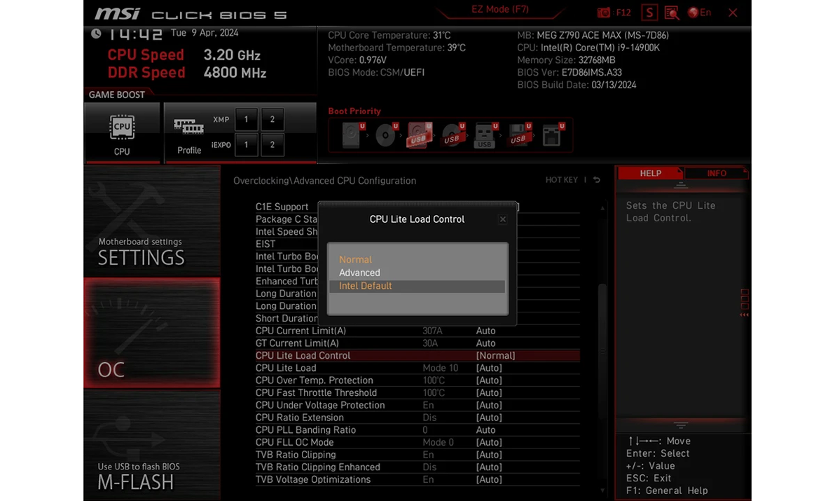 微星主板BIOS重要更新：新增Intel默认设置，提升13/14代酷睿处理器稳定性 - 哔哩哔哩