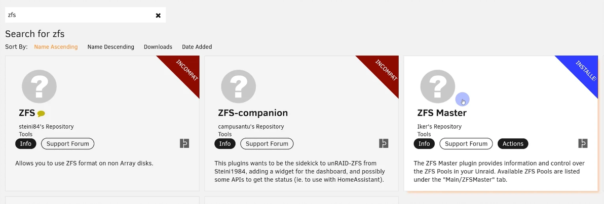 Unraid 自动检测 ZFS 池，ZFS 池可视化显示 - 哔哩哔哩