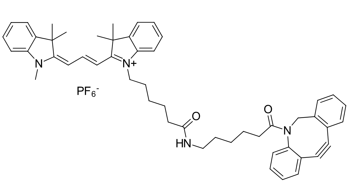 Cy3 DBCO，花青素CY3二苯基环辛炔，2692677-79-3，DBCO-Cyanine3 可用于点击化学反应 - 哔哩哔哩